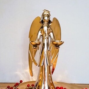 Vintage Metal Angel Figurine Candleholder: Christmas Tealight Decor - Etsy