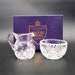 Vintage Crystal Sugar Bowl and Cremer Set Handmade and Hand Cut Watford ...