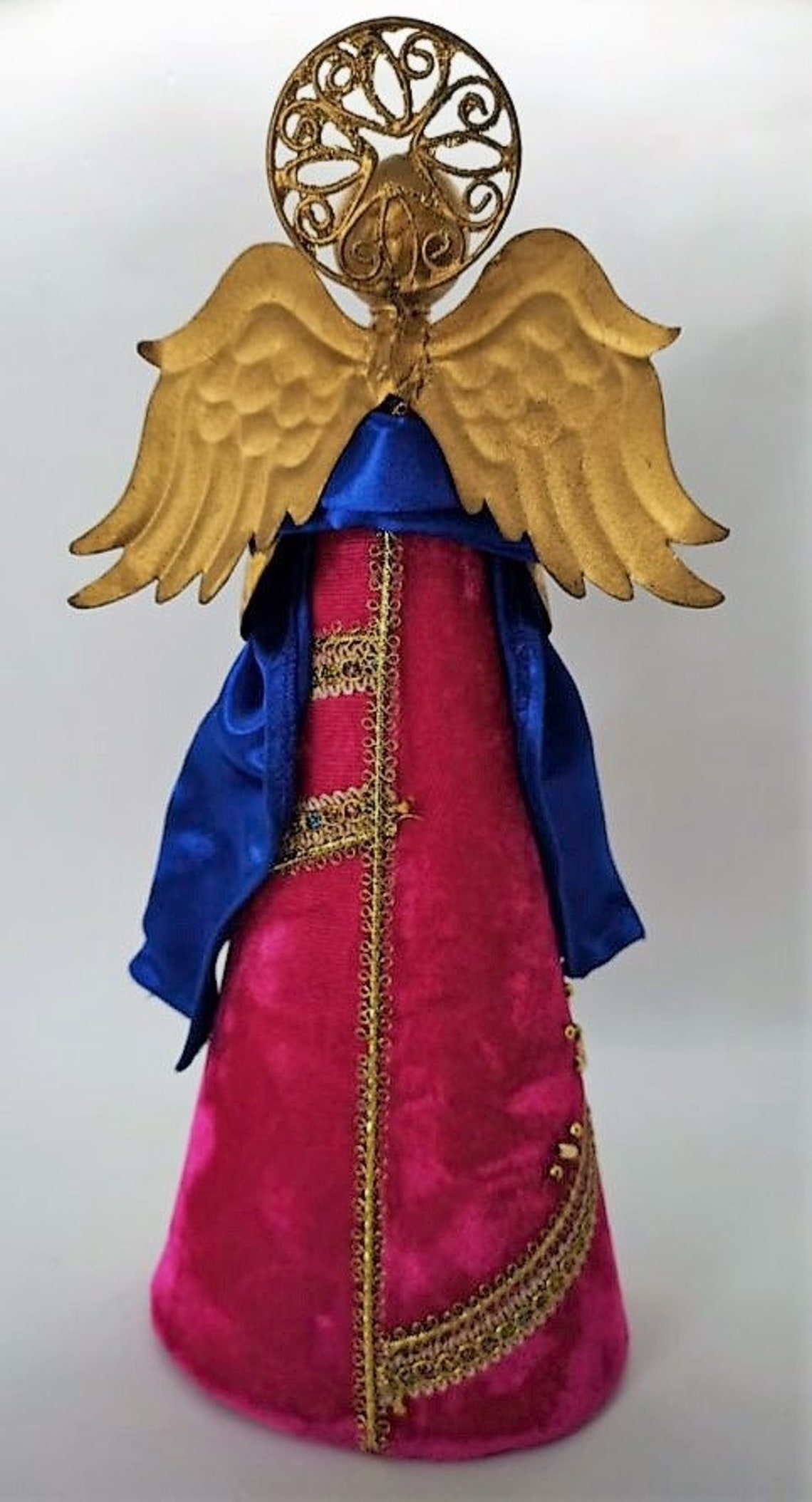 Pier 1 Handcrafted Cardboard Angels Set of 2 Home Decor Christmas Decor ...