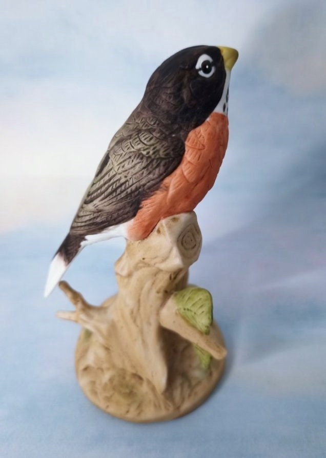 Lefton Robin Figurine 06073 Vintage Porcelain 1986 Bird Figurine - Etsy