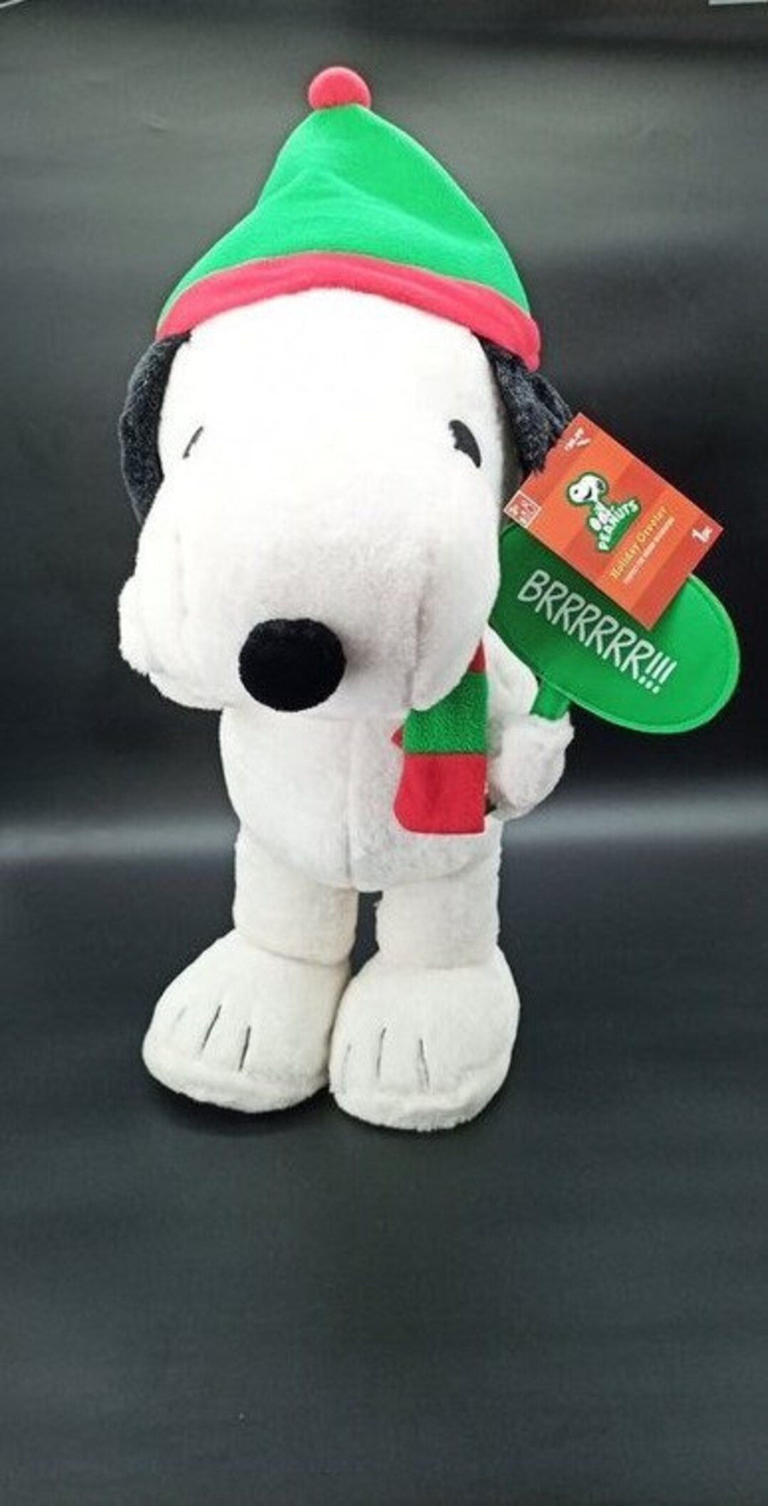 Vintage Snoopy Door Greeter - Standing Snoopy Plush "brrrrrr!!!" Winter ...