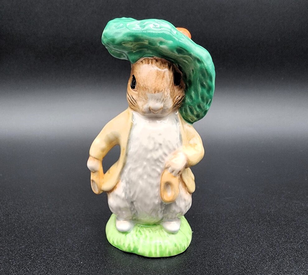 Royal Albert Benjamin Bunny Beatrix Potter Rabbit Figurine F. Warne and Co. Copyright 1989 ...