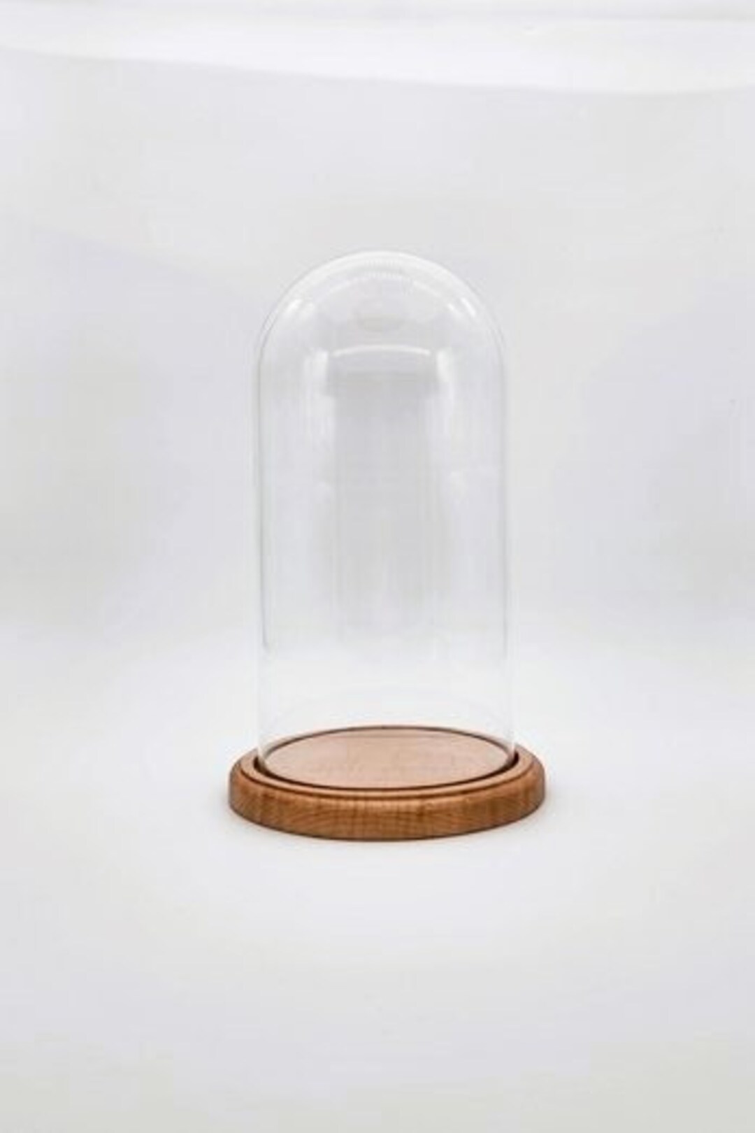 Glass Dome Display Case With Maple Wood Base, Bell Jar/cloche - Etsy