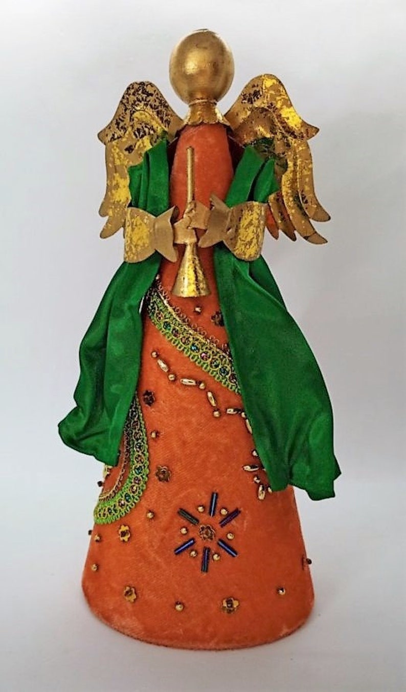 Pier 1 Handcrafted Cardboard Angels Set of 2 Home Decor Christmas Decor ...