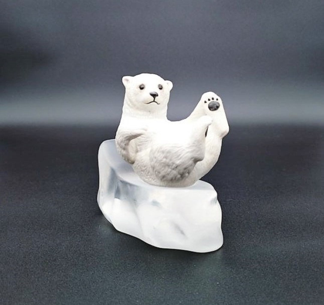 Vintage Iceberg Snow Cub Polar Bear, Figurine by Franklin Mint - Etsy