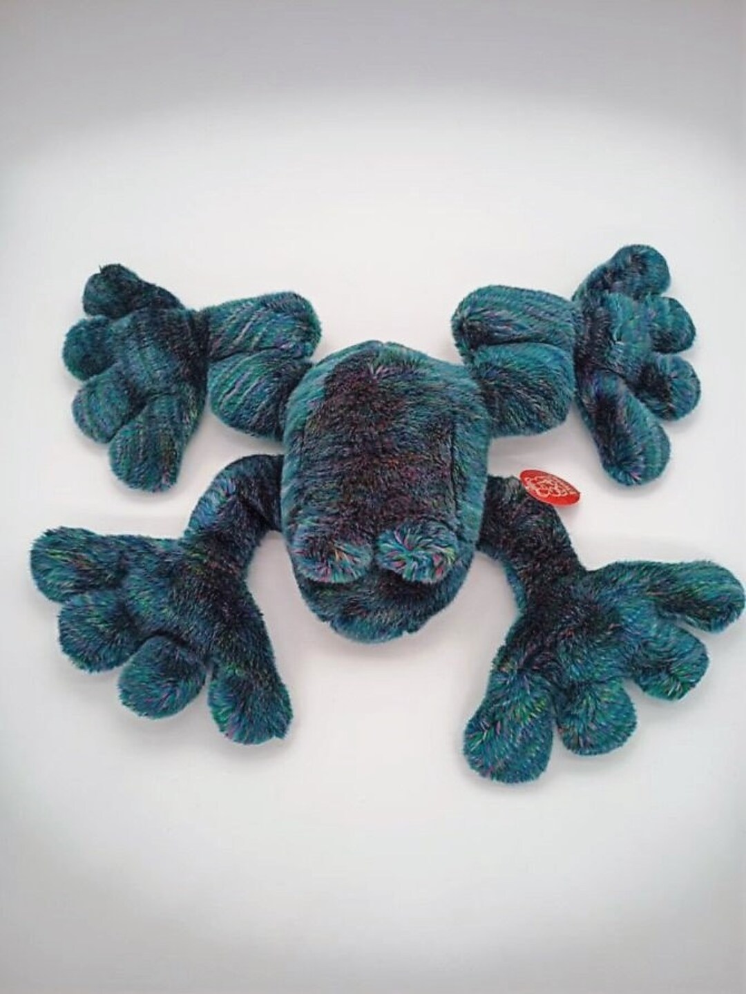 Tree Frog Plush by Fiesta Tie - Dye Multicolored Floppy Stuffed Animal ...