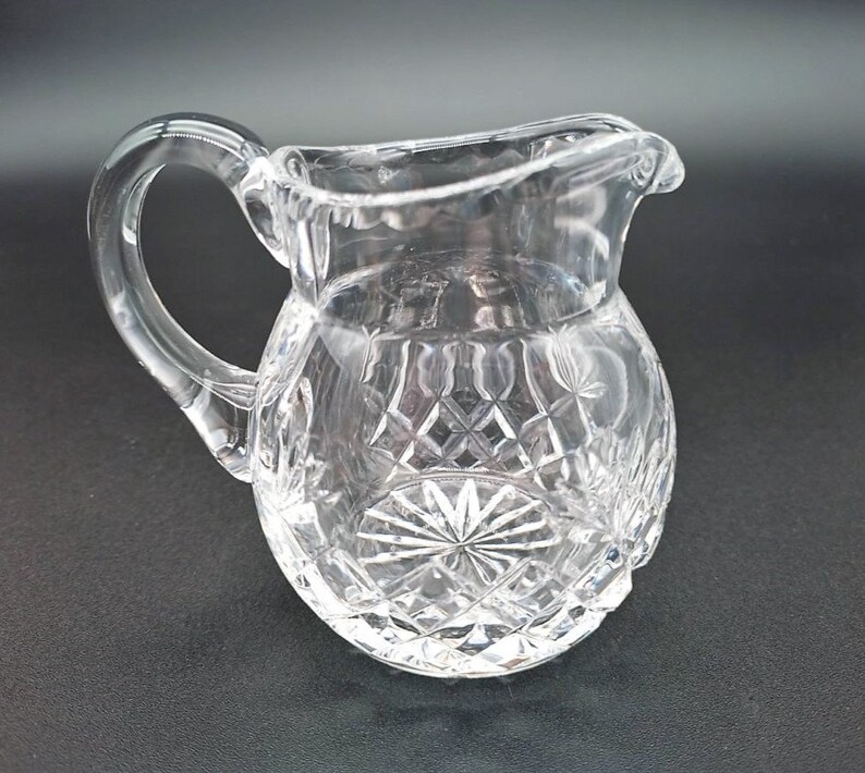 Vintage Crystal Sugar Bowl and Cremer Set Handmade and Hand Cut Watford ...