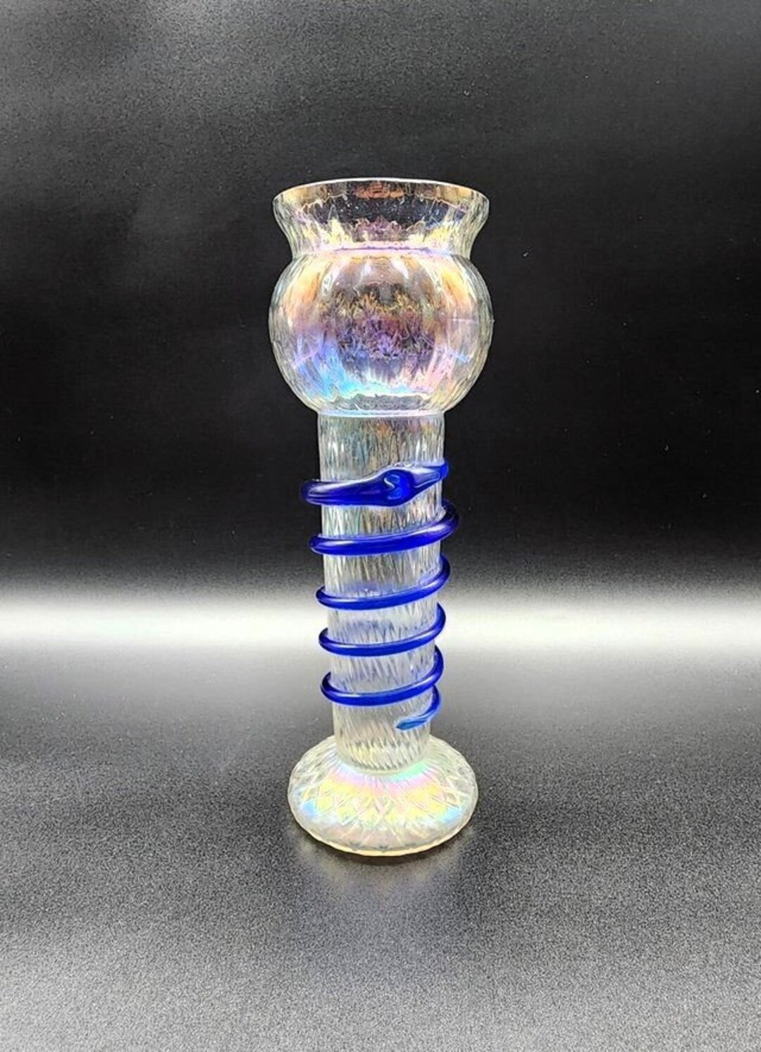 Vintage Bohemian Czech Vase Art Deco Snake Vase by Loetz Manner-hand ...