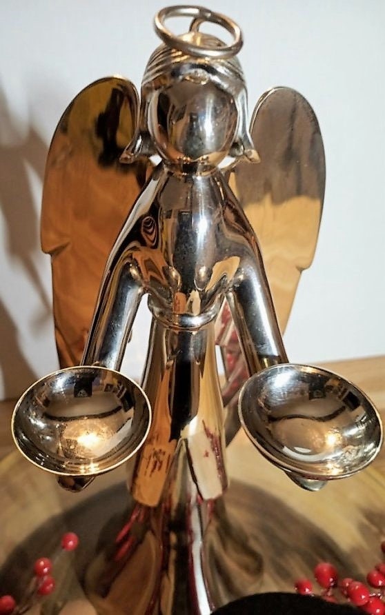 Vintage Metal Angel Figurine Candleholder: Christmas Tealight Decor - Etsy