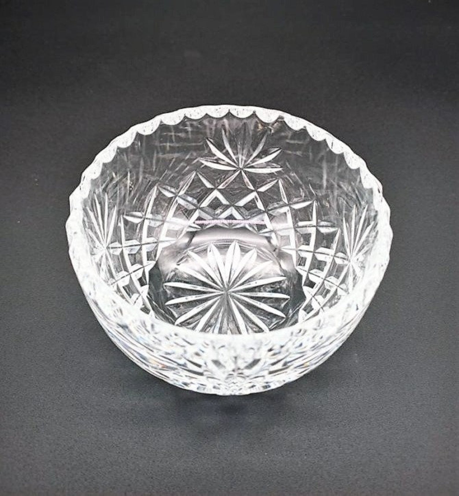 Vintage Crystal Sugar Bowl and Cremer Set Handmade and Hand Cut Watford ...