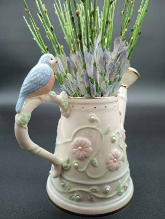 Lenox Bud Vase Petals & Pearls Blue Bird Porcelain Vase - Etsy