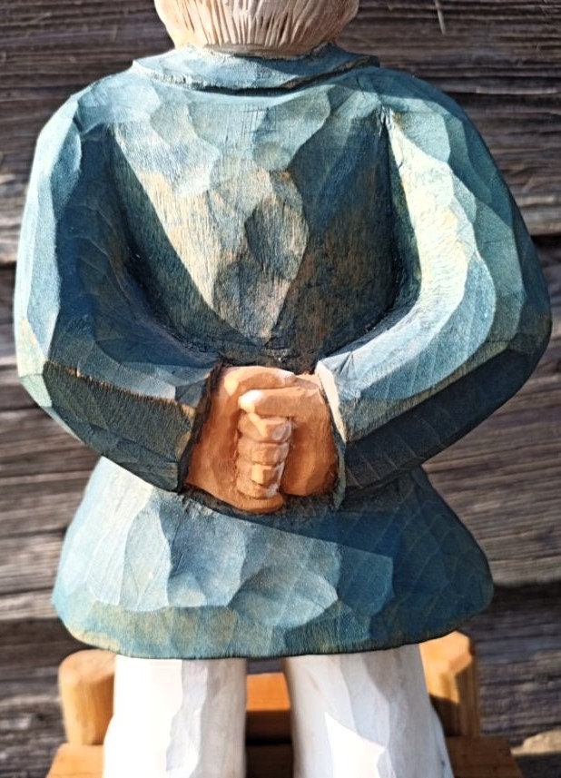 Vintage Hand Carved Wooden Sea Captain Nautical Themed Decor - Etsy