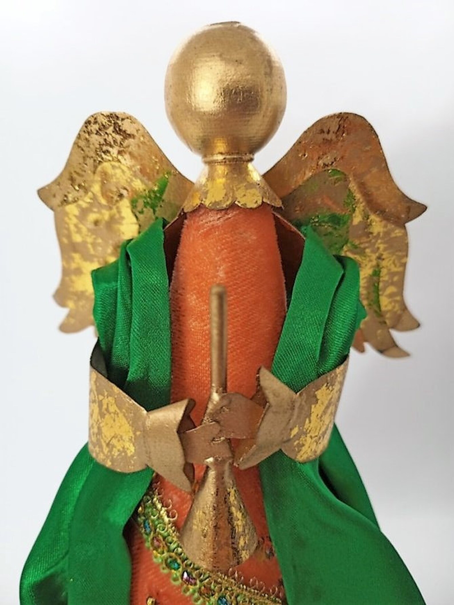 Pier 1 Handcrafted Cardboard Angels Set of 2 Home Decor Christmas Decor ...