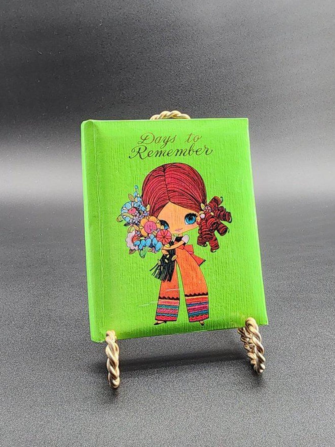 Vintage American Greetings Hippy 70s Days to Remember Datebook With ...