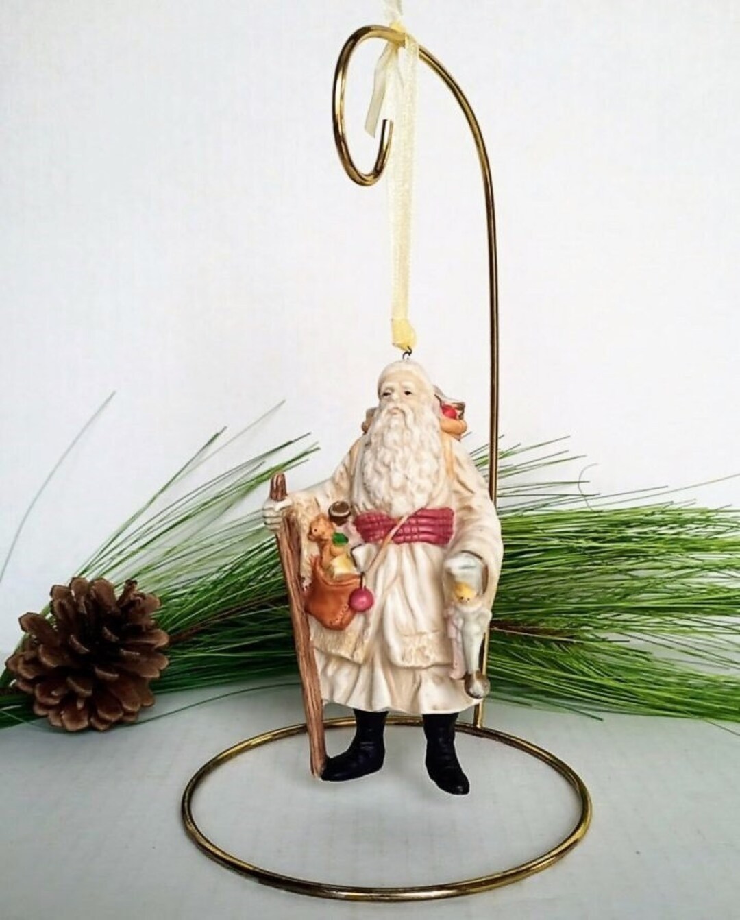 Vintage Enesco Santa Claus Ornament: the Gifted Line, 1992 Ceramic - Etsy