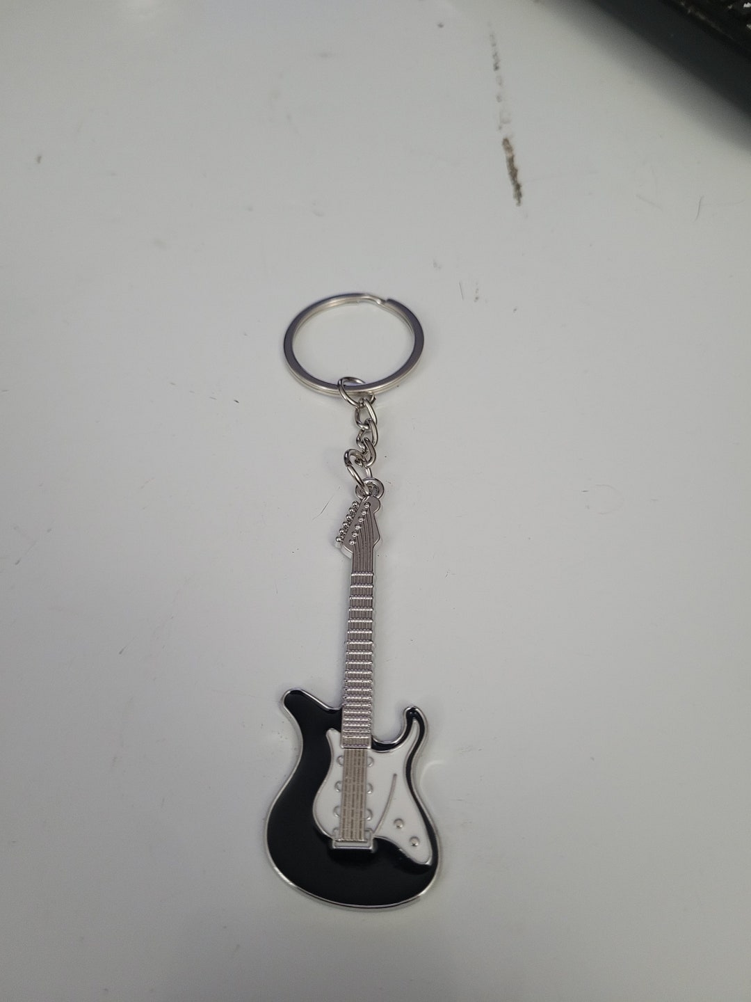 Guitar Hero and Rock Band Keychain Black - Etsy