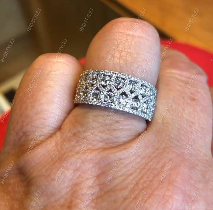 Art Deco Vintage Wedding Band Unique Wide Band Ring - Etsy