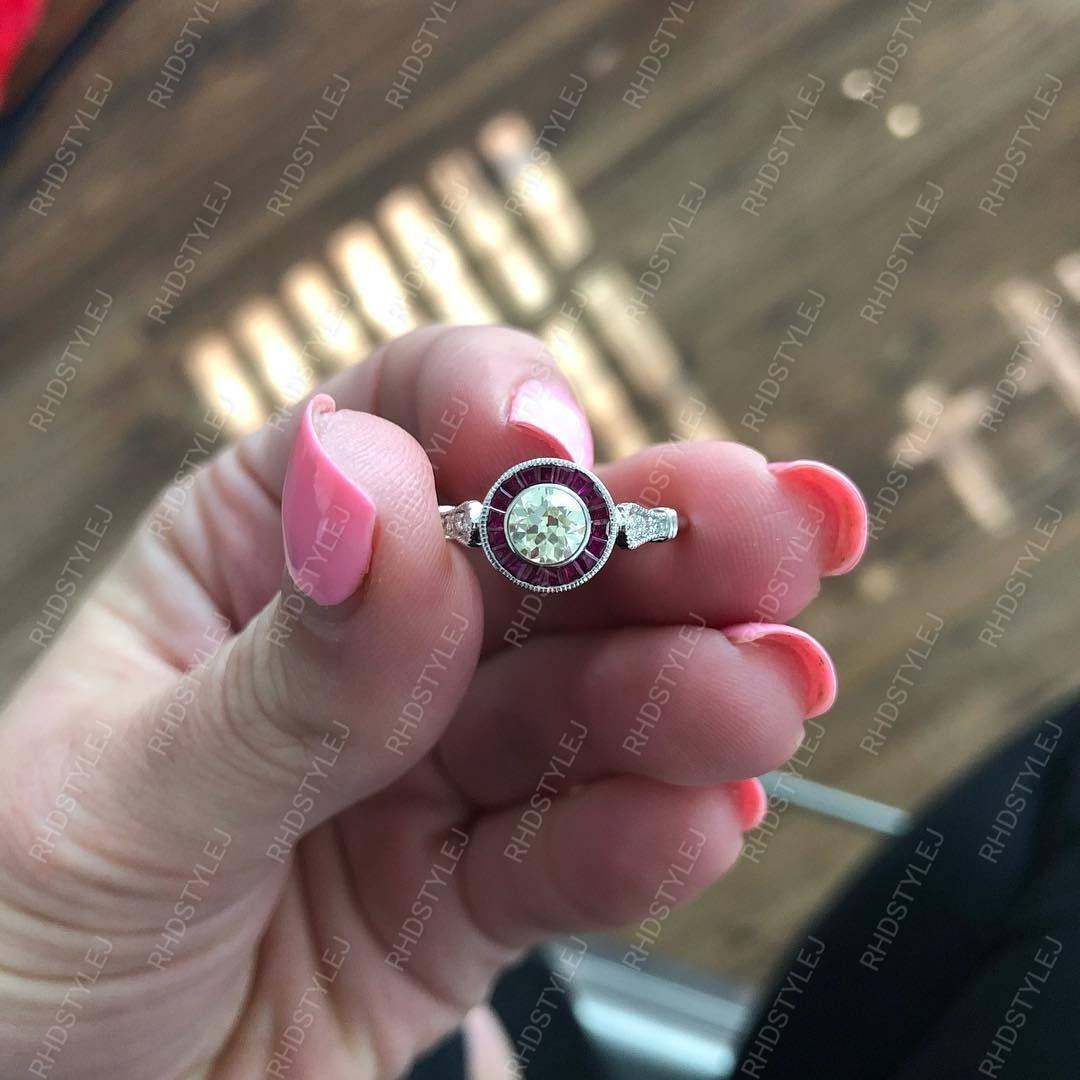 Antique Old European Cut Engagement Ring Old Mine Cut Rings - Etsy