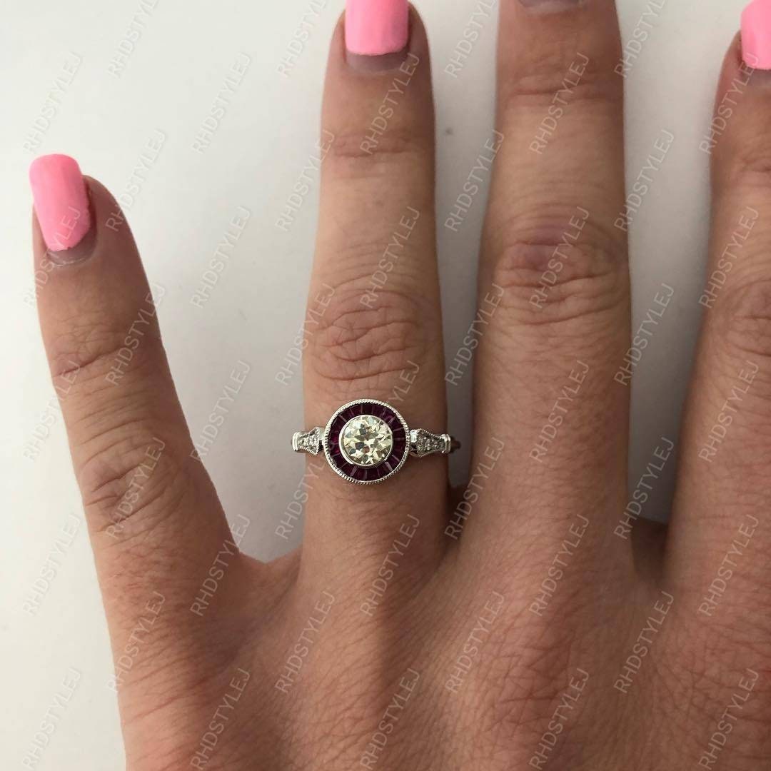 Antique Old European Cut Engagement Ring Old Mine Cut Rings - Etsy