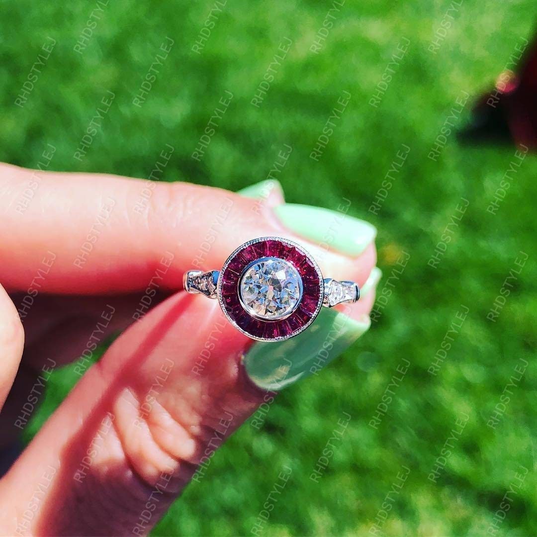 Antique Old European Cut Engagement Ring Old Mine Cut Rings - Etsy