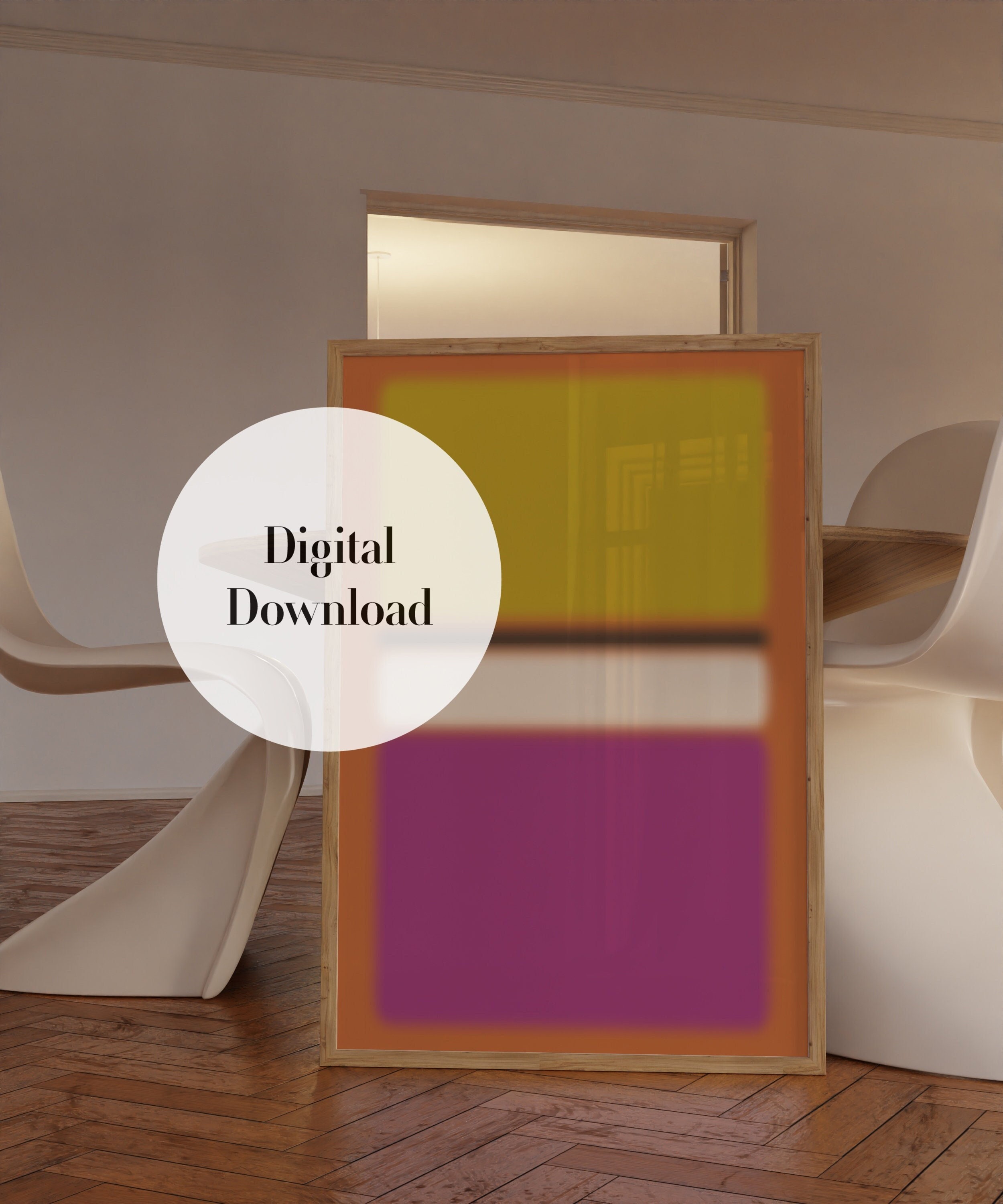 Mark Rothko inspiró el arte abstracto colorido contemporáneo - Etsy México