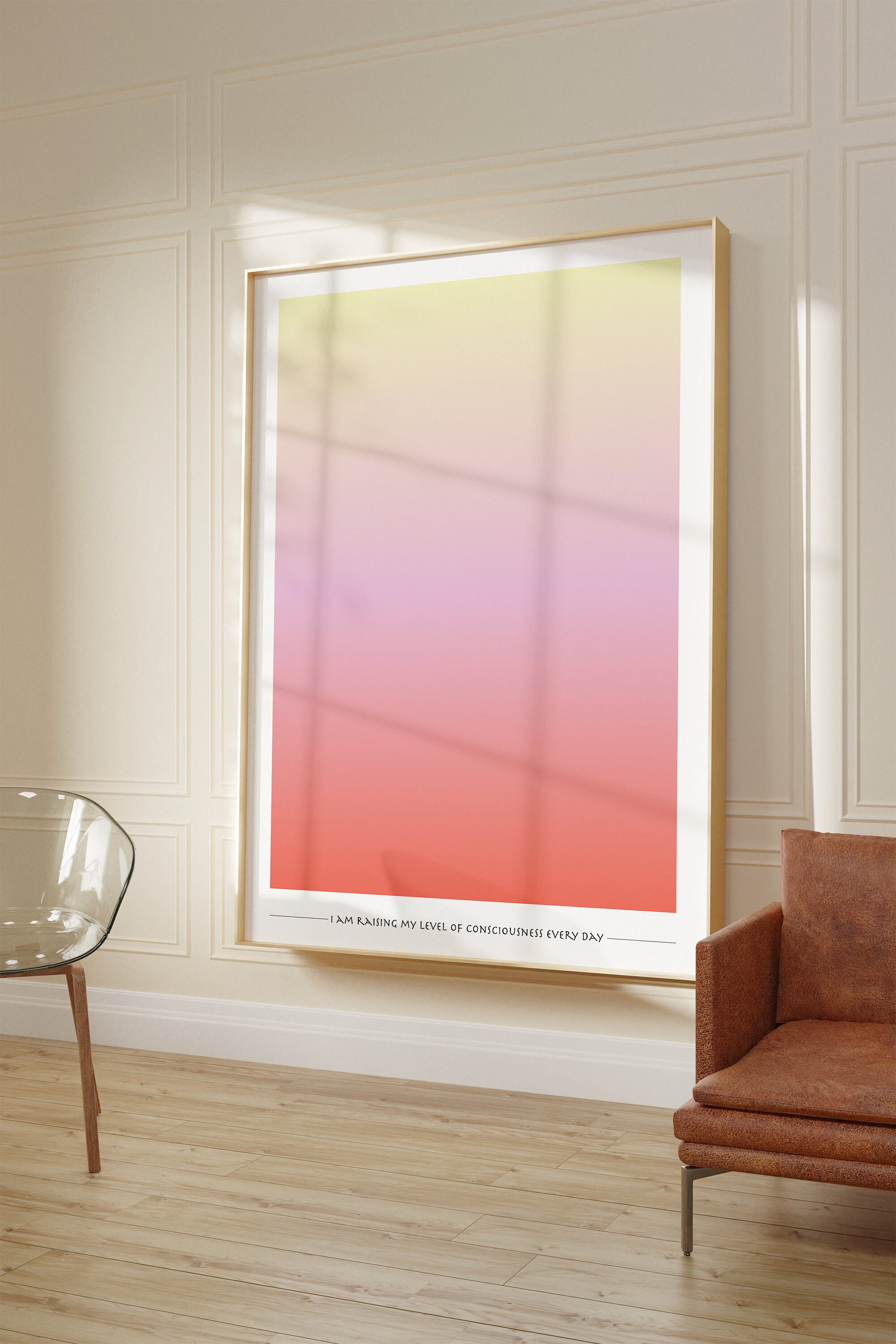 I Am Raising My Level of Consciousness Every Day / Spiritual Art - Etsy