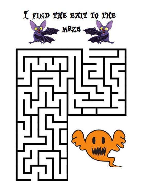 Halloween Maze Puzzles