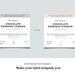 Cottage Law Labels Template, Food License Label for Home Bakery Product ...