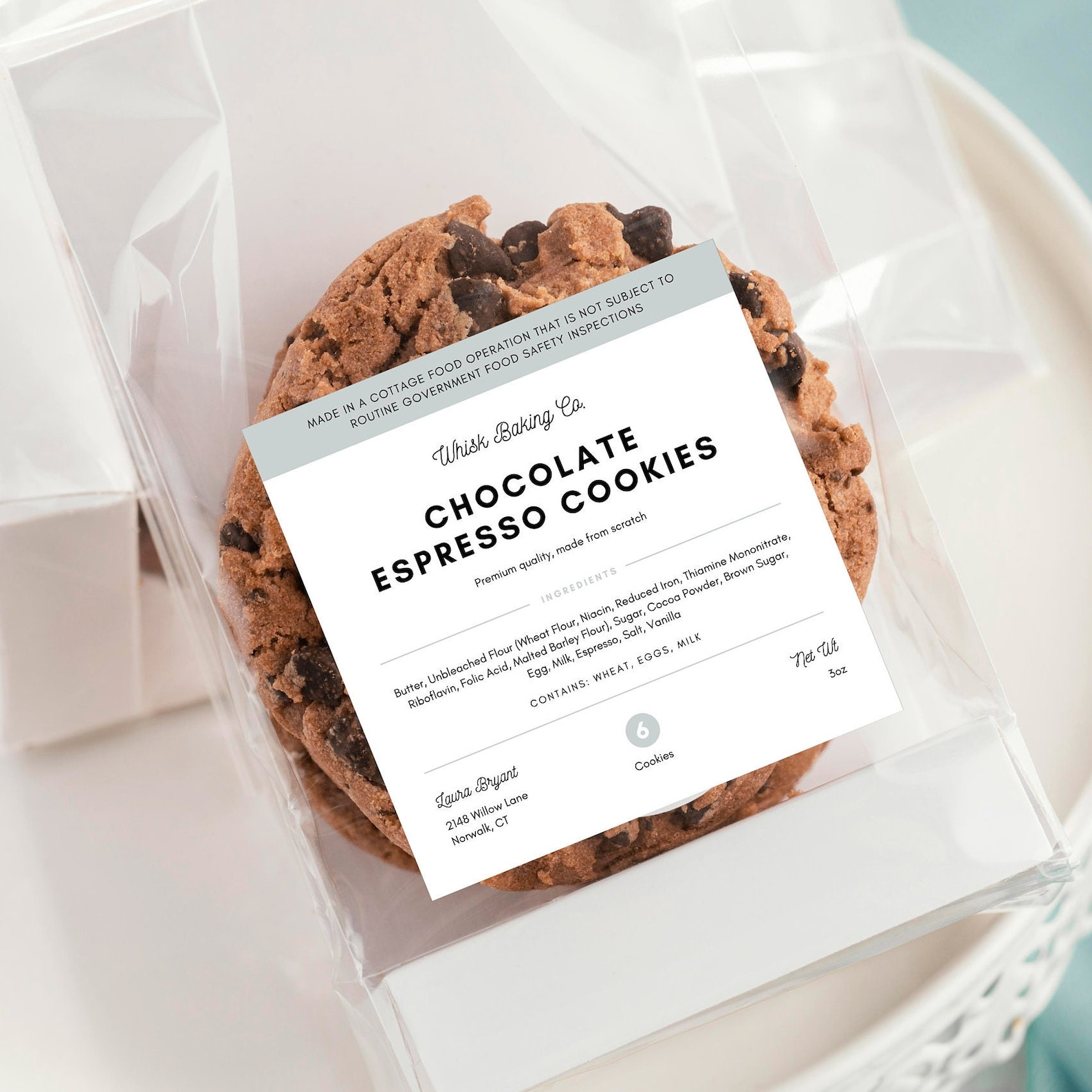 Cottage Law Labels Template Food License Label for Home - Etsy