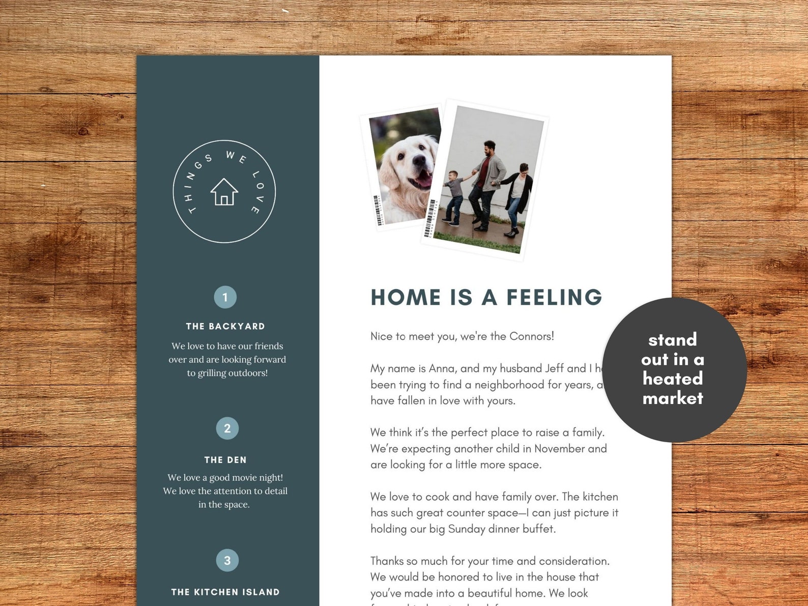 Dear Seller, Home Offer Letter Template, Letter to Seller Template ...
