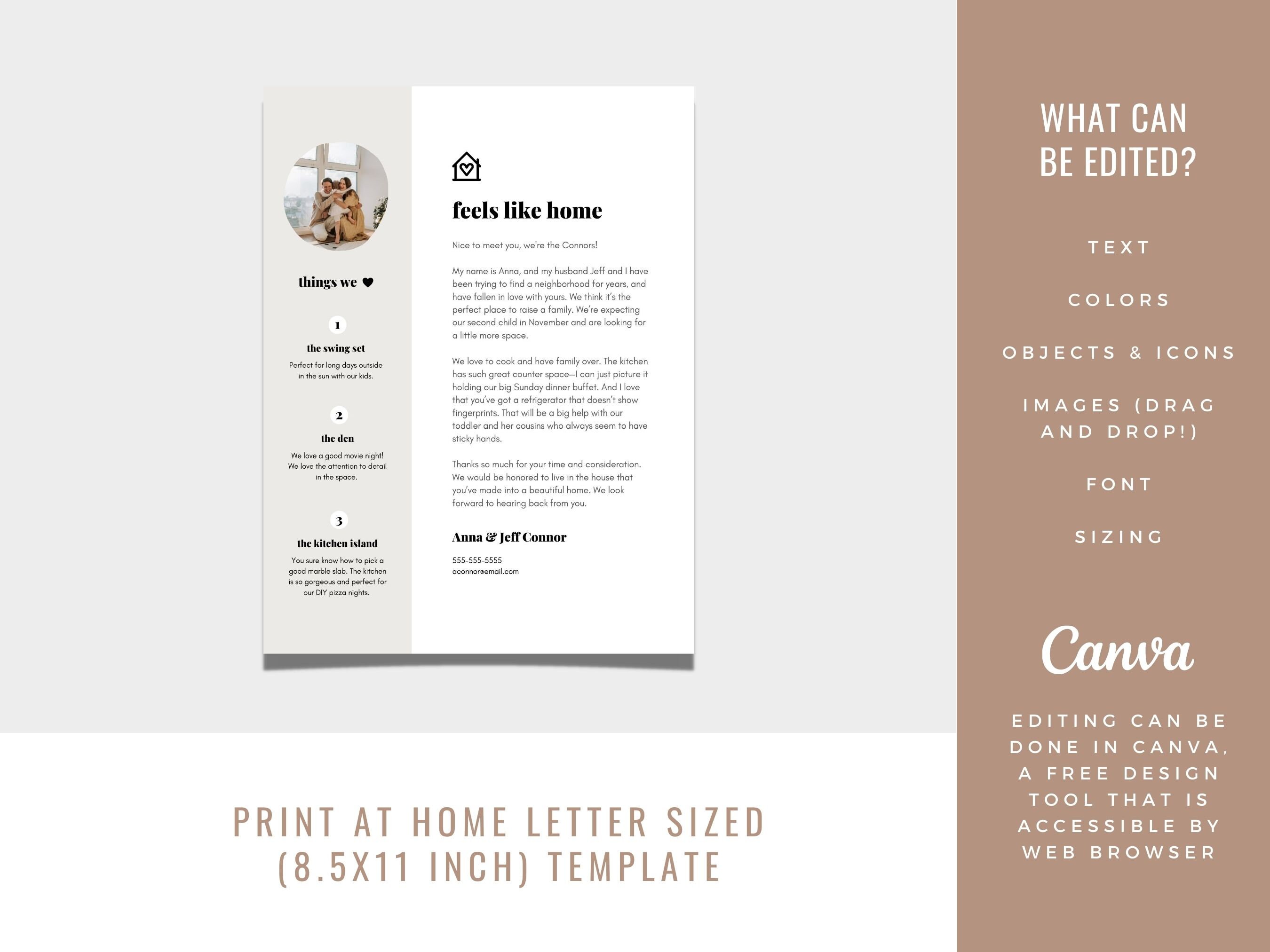 Home Offer Letter, Buyer Offer Letter for a Letter to Seller We Love ...