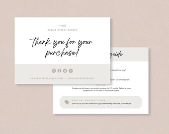 Customer Care Card - Etsy