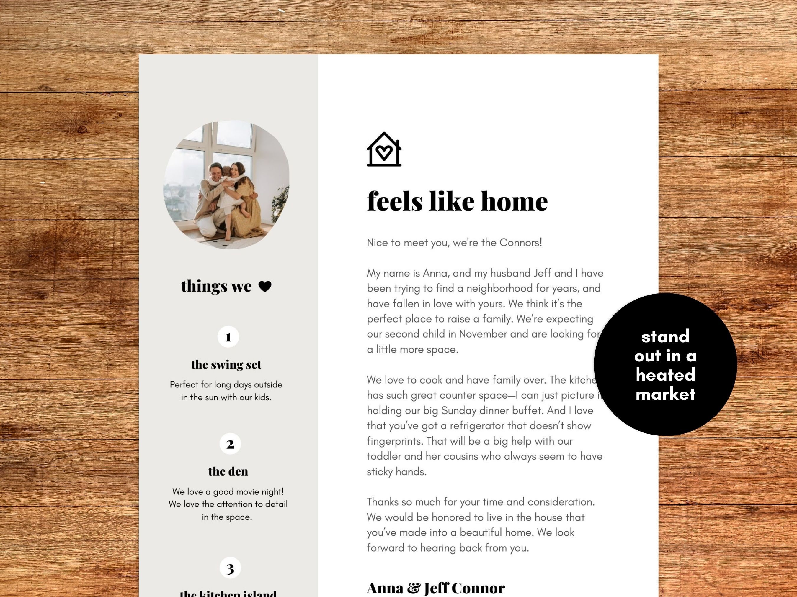 Letter to Seller, Home Offer Letter Template. Real Estate Editable ...