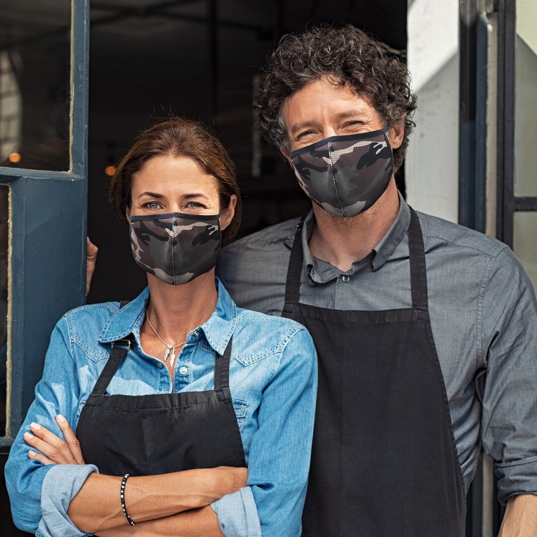 Single Layer Face Mask for Kids & Adult Camouflage Face - Etsy