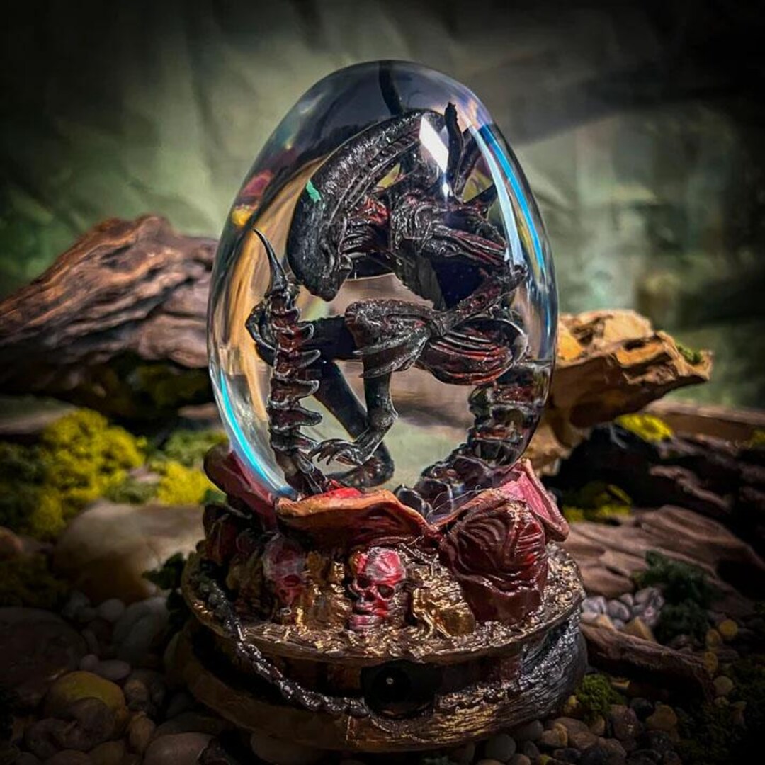 Alien Epoxy Lamp Xeno.morph Egg Lamp Resin Space Monster Resin Lamp ...