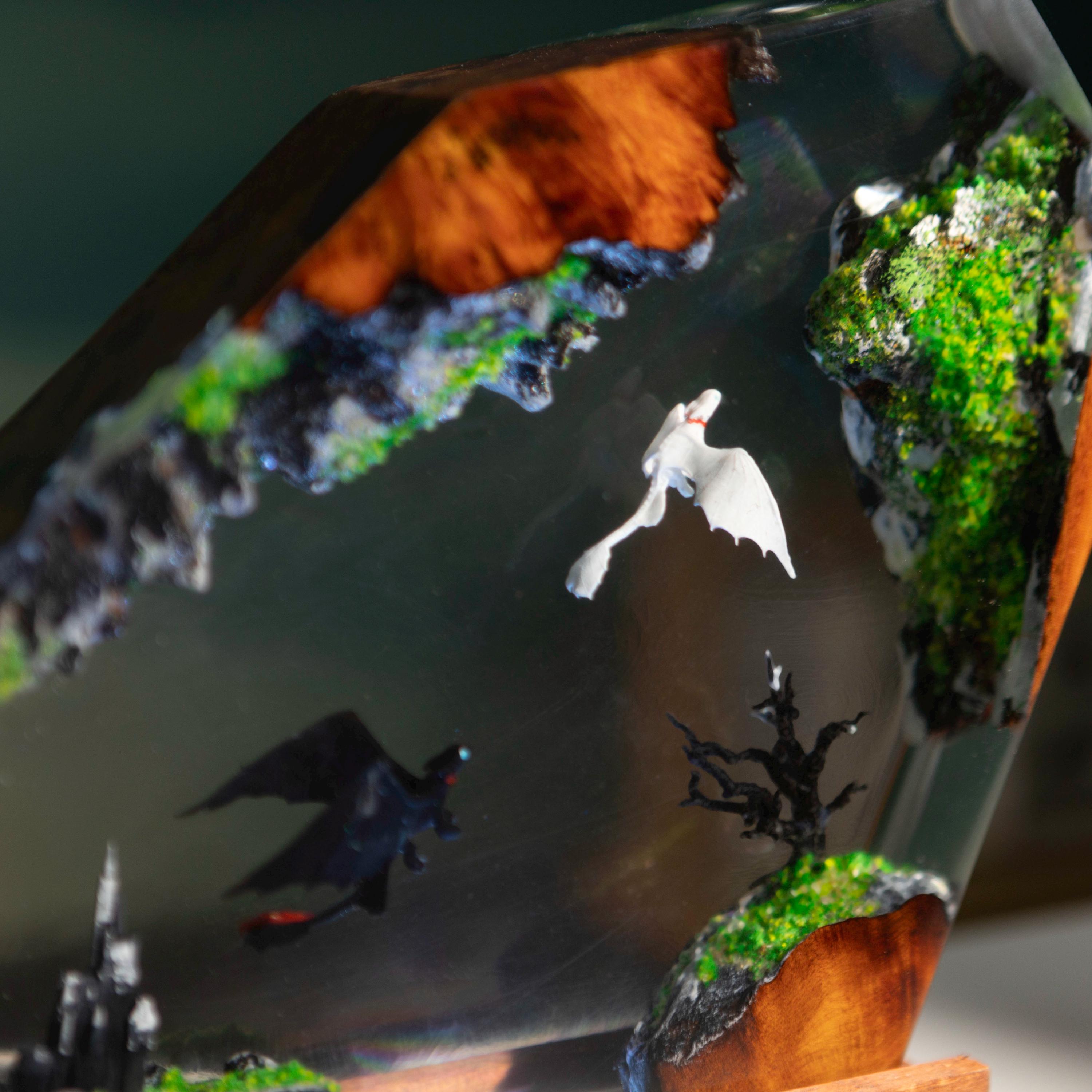 T.ooth.less and L.ight Fu.ry Night Light, Too.thl.ess Dragon Resin Lamp ...