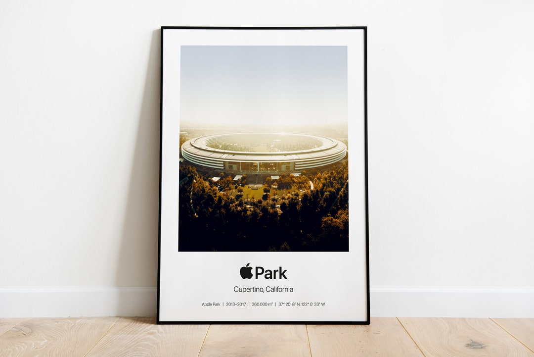 Apple Park Poster Cupertino, California Print DIN A4 - A0 Apple ...