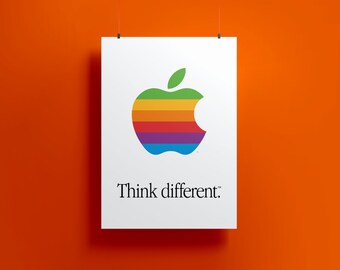 Apple Hello Poster - Etsy