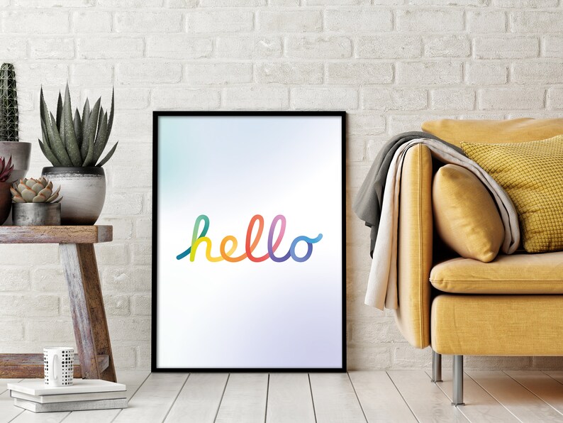 Apple "hello" Logotype Poster Digital Download DIN A4 - A0 | Mac M1 ...