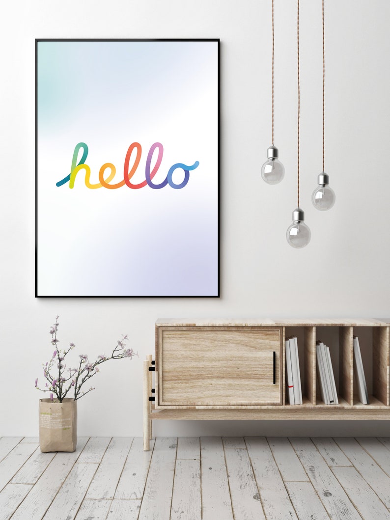 Apple "hello" Logotype Poster Digital Download DIN A4 - A0 | Mac M1 ...