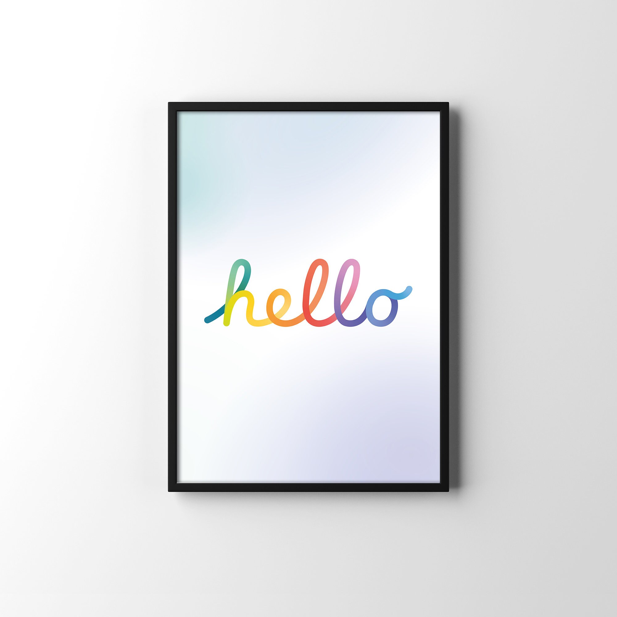 Apple "hello" Logotype Poster Digital Download DIN A4 - A0 | Mac M1 ...