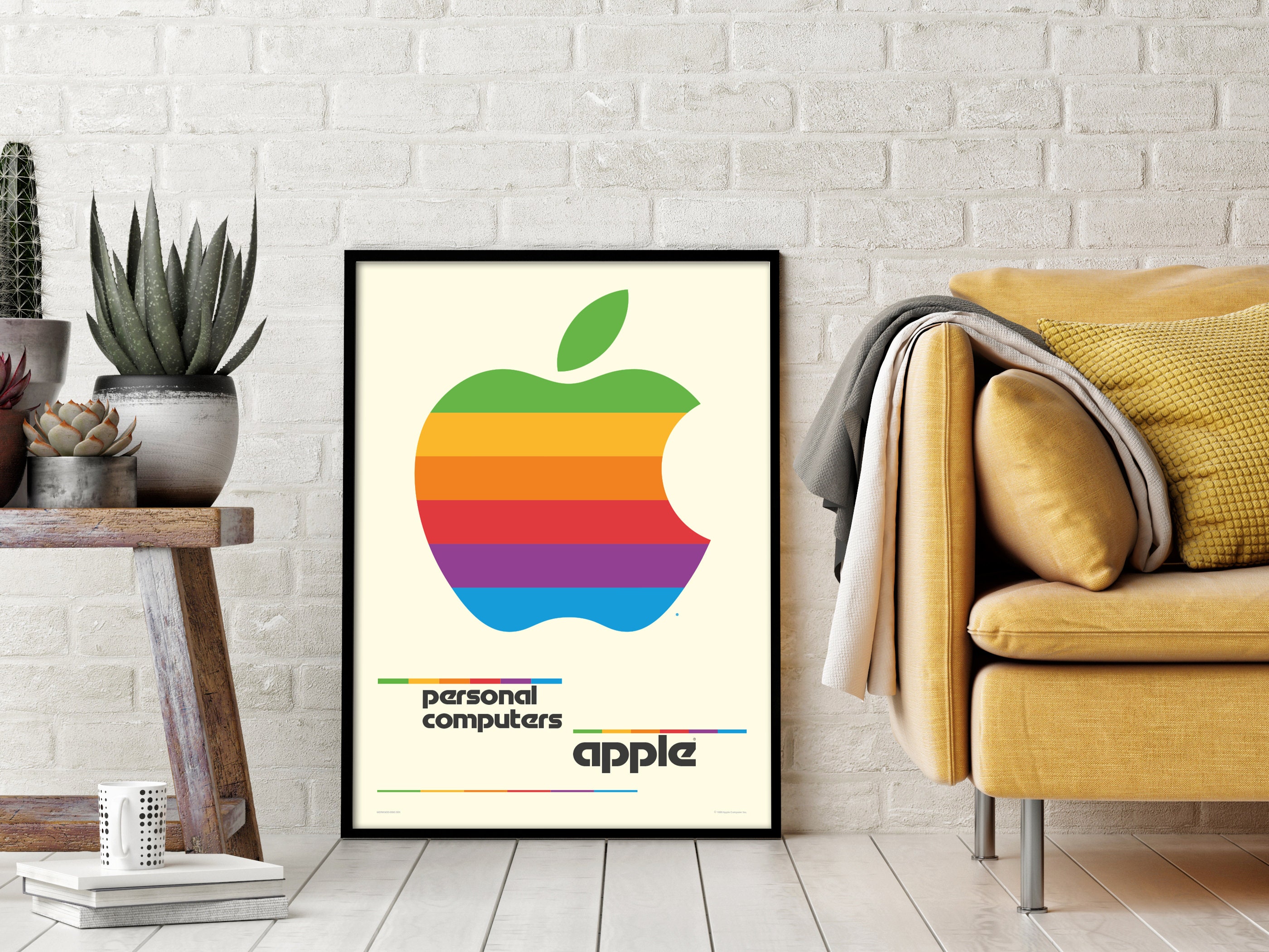 Apple Computers Logo Poster 1980s Digital Download DIN A4 A0 stranger ...