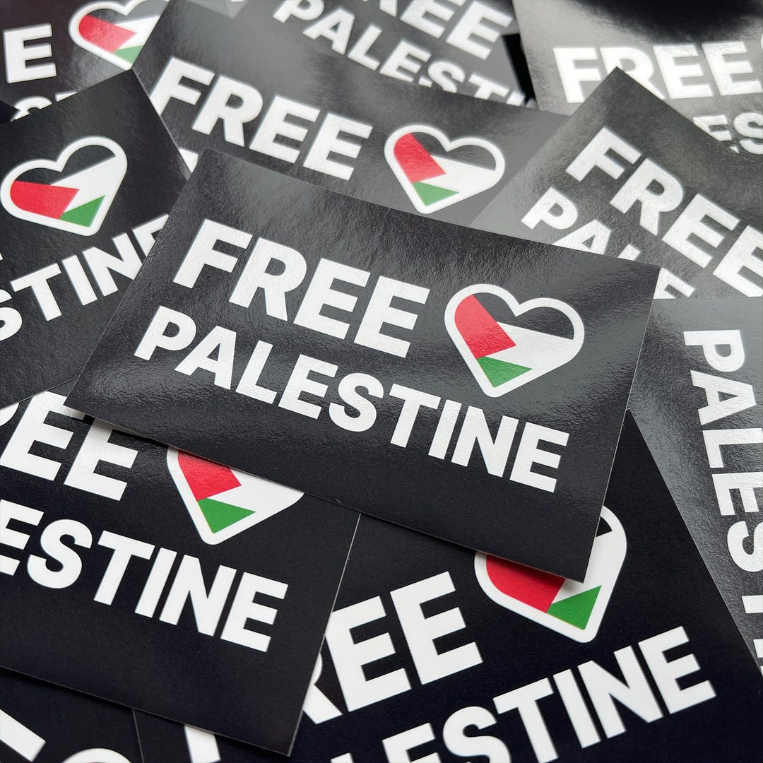FREE PALESTINE - Aufkleber 8,5 x 5,5 cm Sticker - Etsy.de