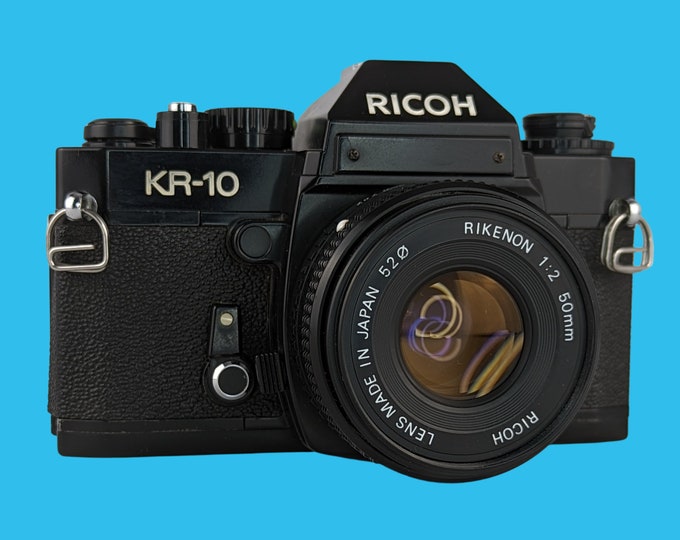 Vintage Ricoh KR10 Super Film Camera Rikenon 50mm Lens Works - Etsy