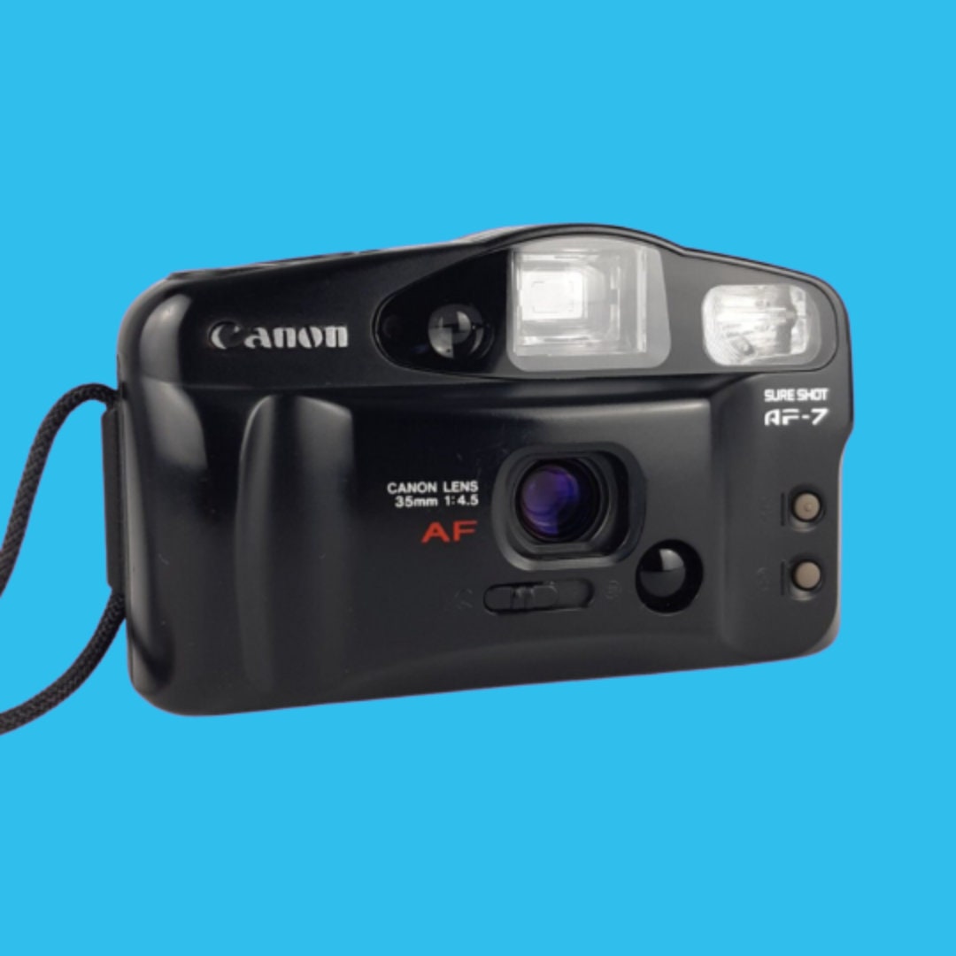 Canon Sure Shot AF-7 Black 35mm Film Camera Point and Shoot - Etsy