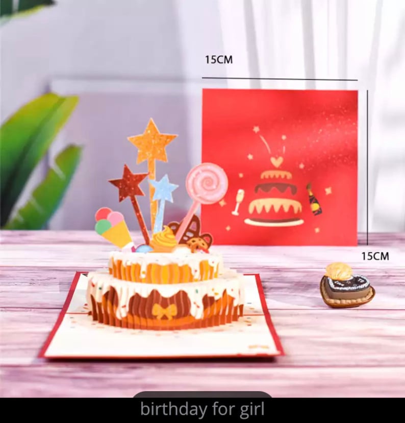 Happy Birthday Pop up Card, 3D Popup Greeting Cards, Anniversary ...