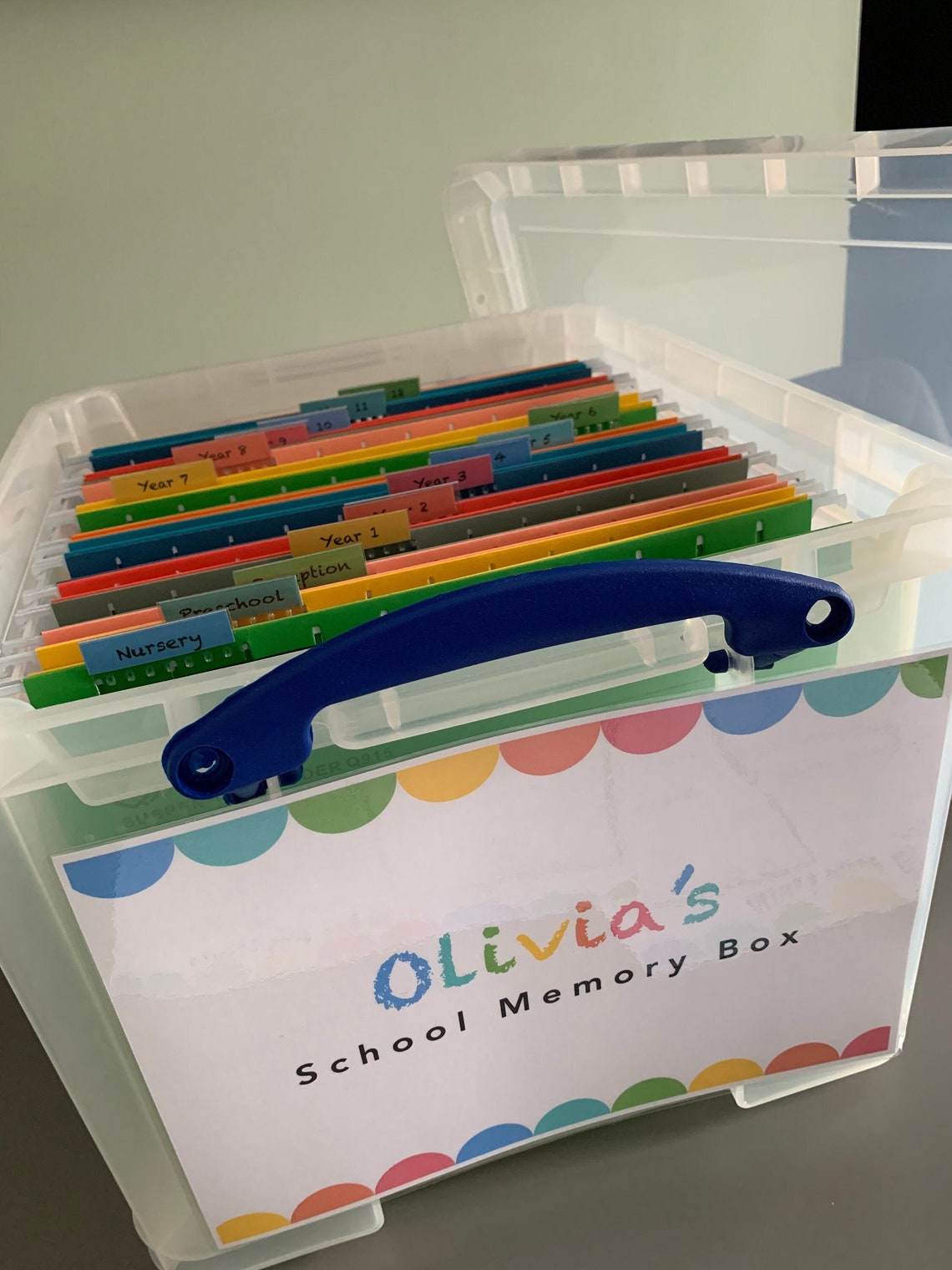 DIY Personalised School Memory Box Digital Prints - Etsy