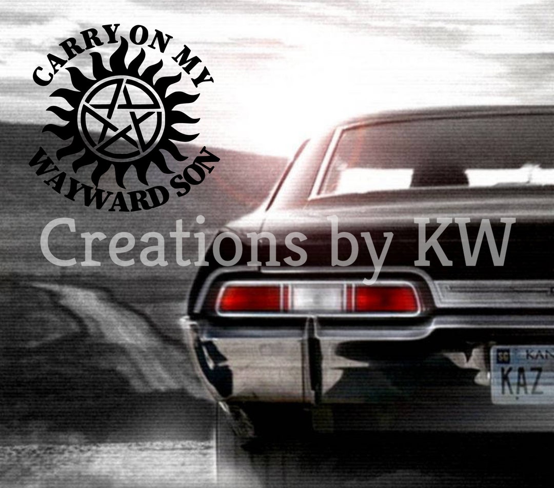 SPN Impala 20 Oz Straight Tumbler Wrap Design - Etsy