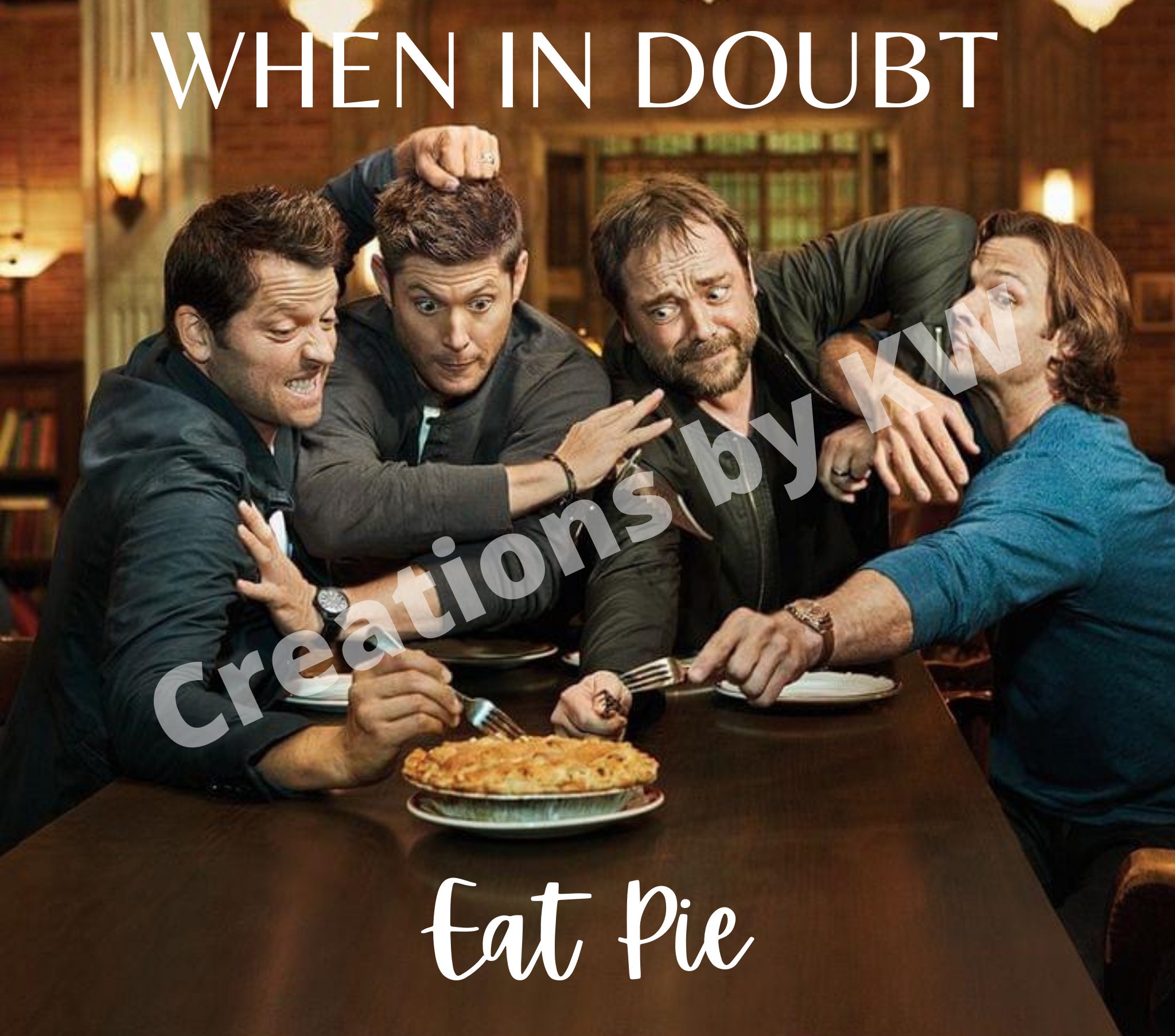 SPN When in Doubt 20 Oz Straight Tumbler Wrap Design - Etsy