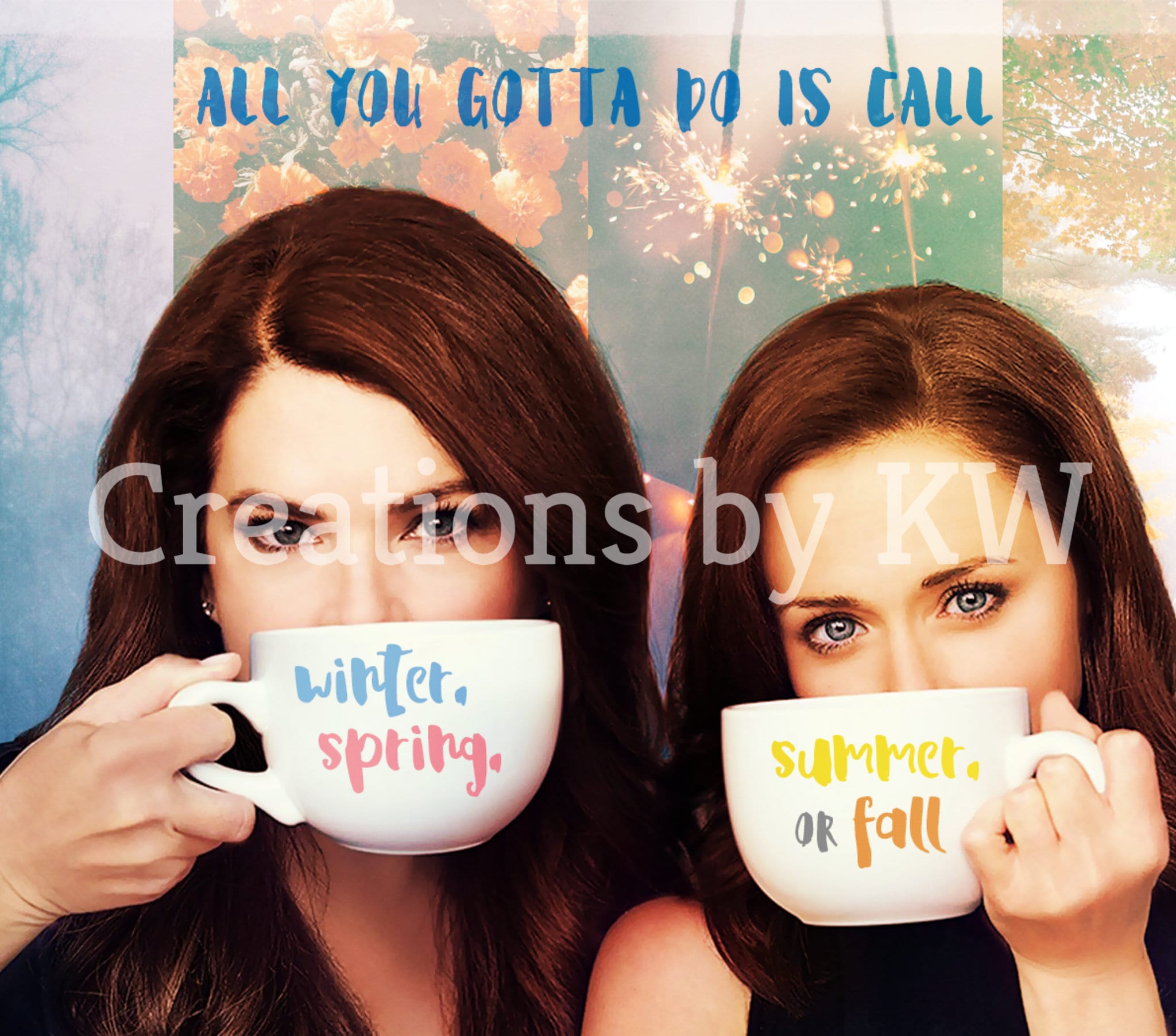 Gilmore Girls "all You Gotta Do is Call" 20 Oz Straight Tumbler Wrap ...